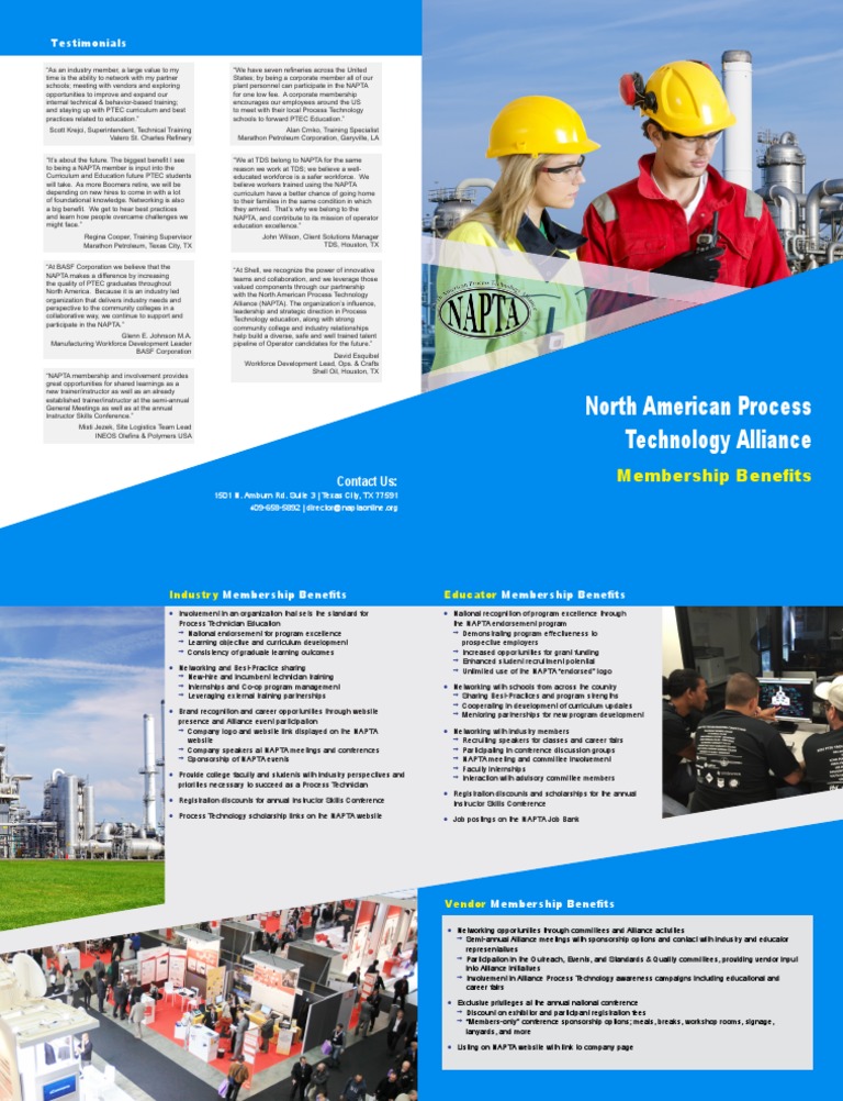 NAPTA Membership Benefits | PDF | Texas | Internship