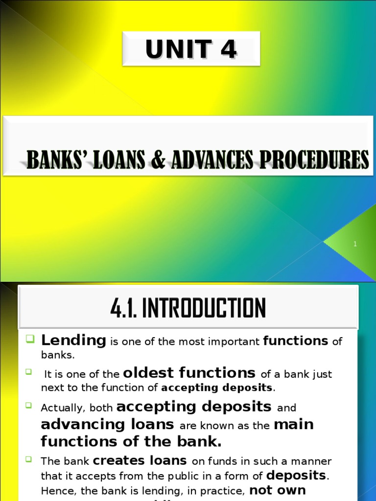 Unit44 | PDF | Loans | Debits And Credits