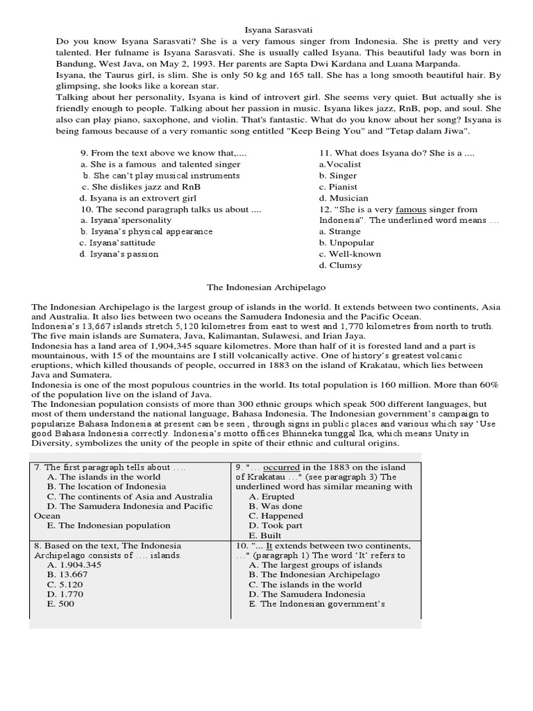 Descriptive Text | PDF | Indonesia | Indonesian Language