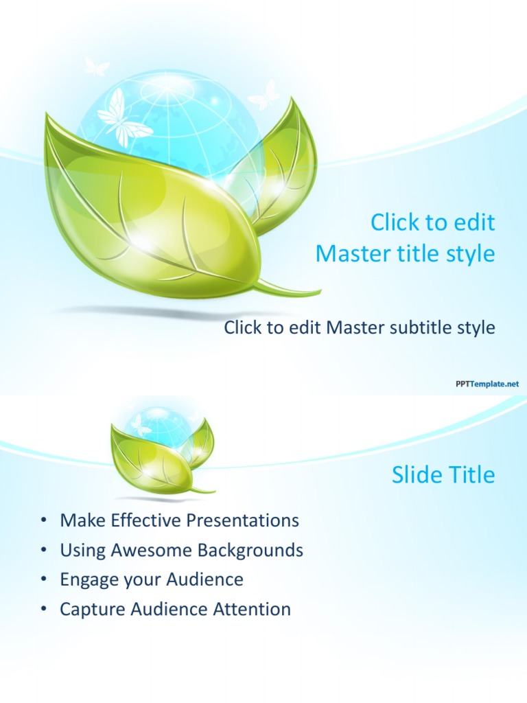 Eco Earth Ppt Template 0001 Pdf