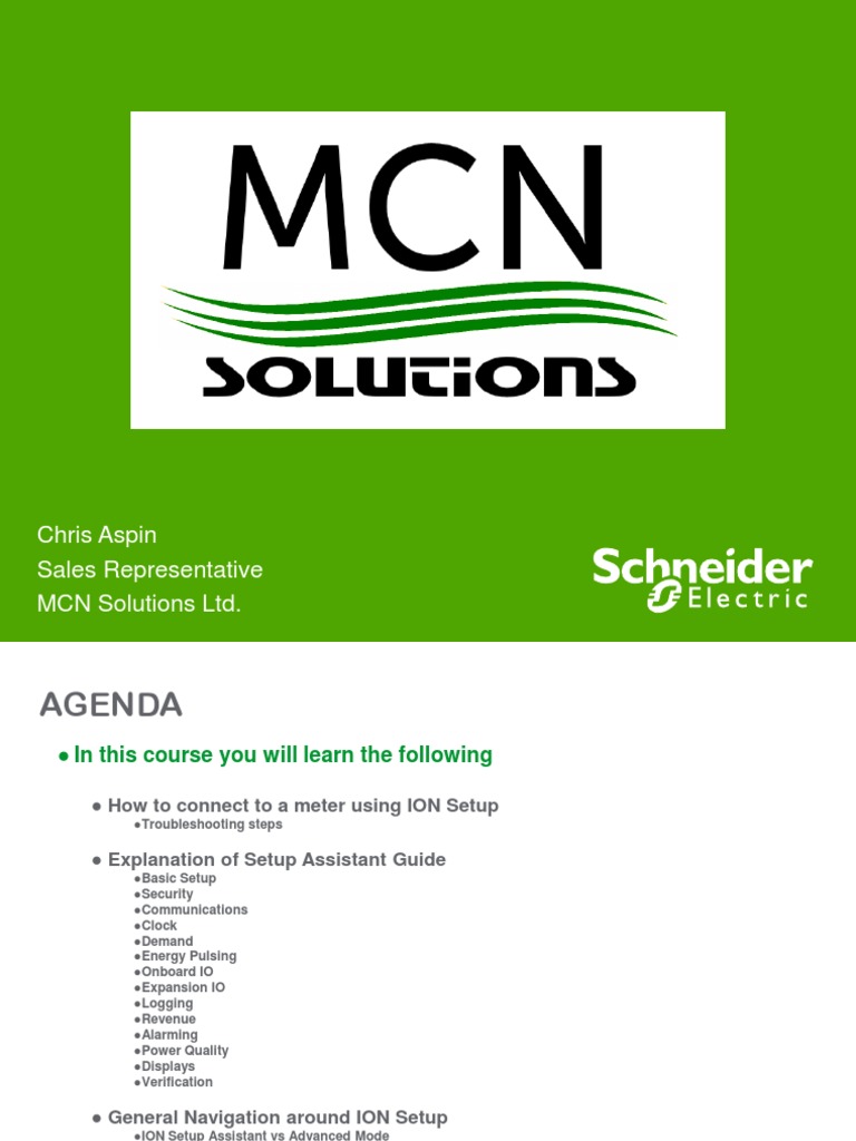 ION Setup Training: Learn How to Program and Configure ION Meters | PDF ...