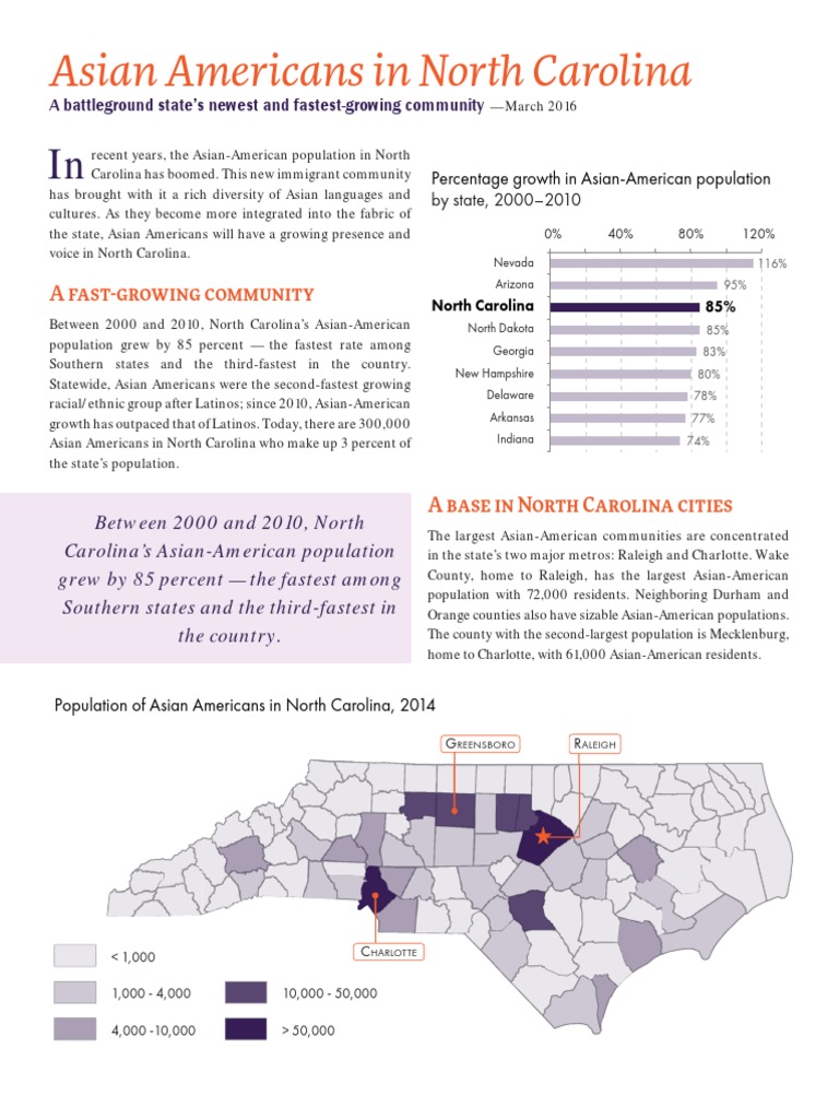 Asian Americans in North Carolina: A Fast-Growing Community | PDF ...