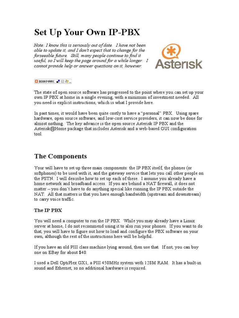 Set Up Your Own IP | PDF | Session Initiation Protocol | World Wide Web