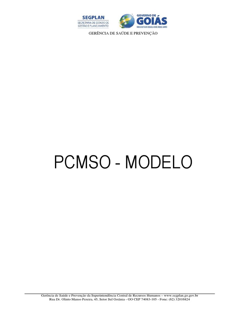 Modelo de PCMSO 2025 para Saúde Ocupacional | PDF | Negócios