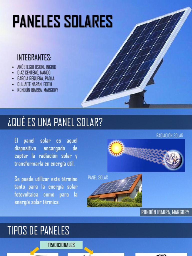 Paneles Solares | PDF | Energía solar | Panel solar