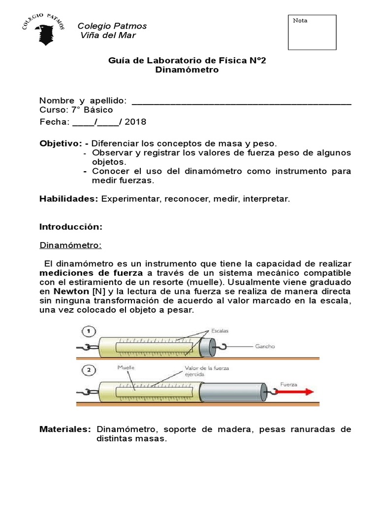 Guia de Laboratorio de Dinamometro