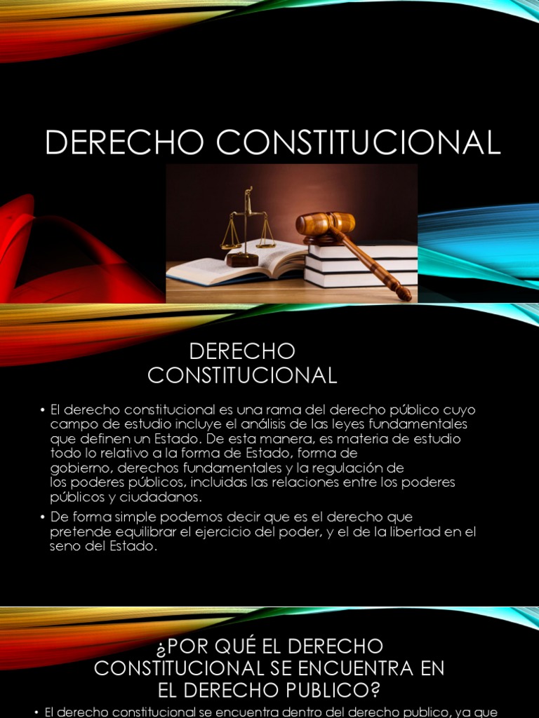 Derecho Constitucional: Fundamentos y Clasificación | PDF ...