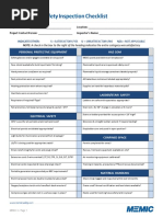 CHECKLIST - Fire Equipment Inspection - Hose Reels | PDF