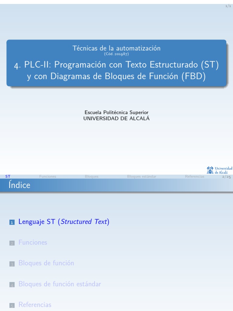 Programación en Texto Estructurado (ST) | PDF | Programa de computadora ...