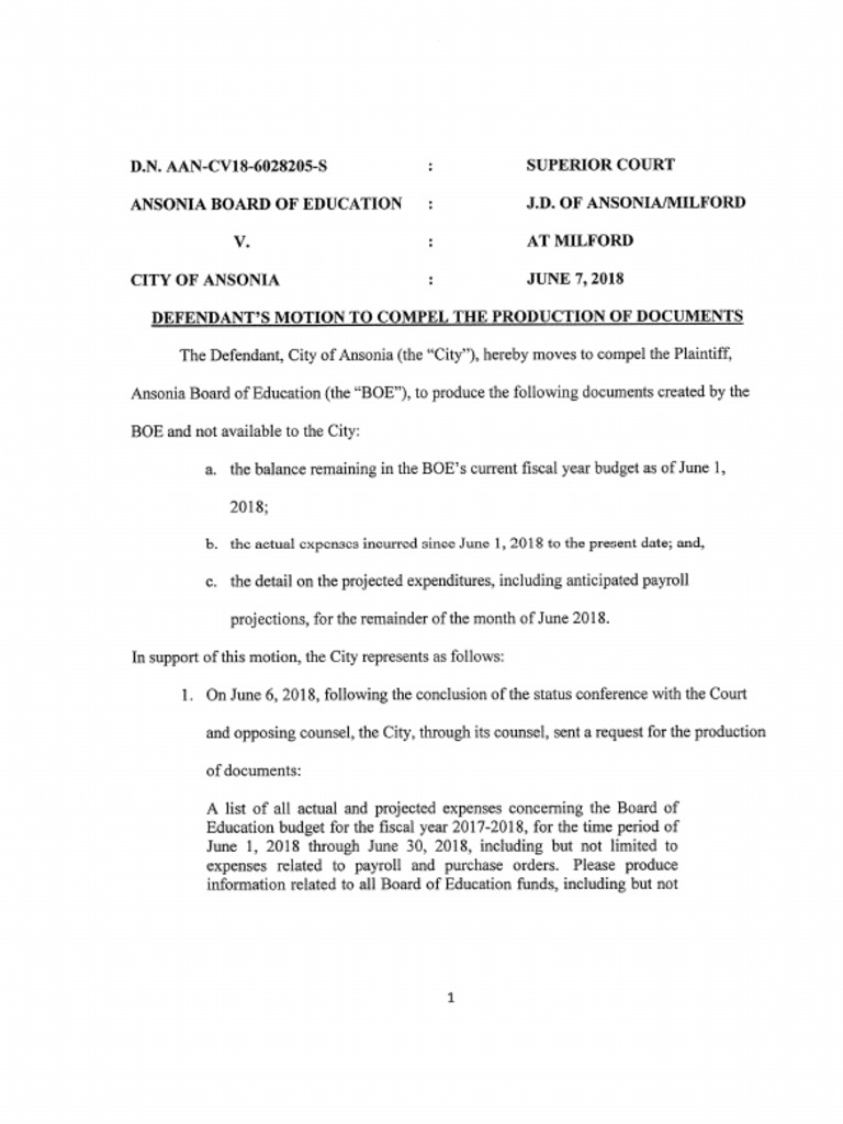 Motion To Produce Documents | PDF