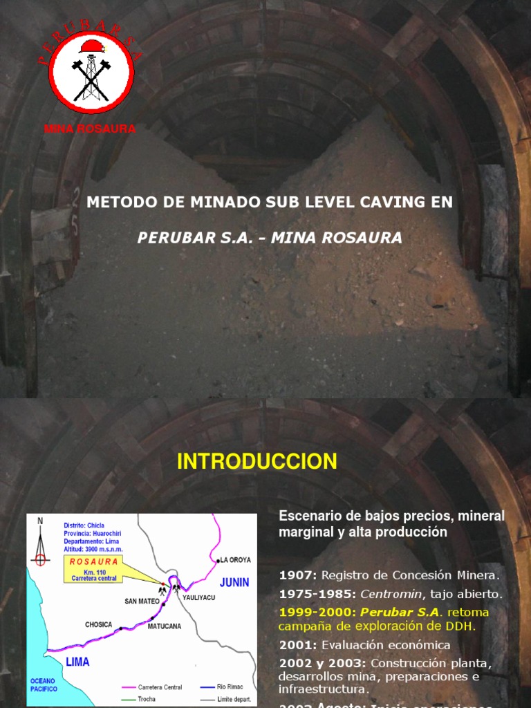 Sub-Level Caving en Rosaura 5 Febrero | PDF | Minerales | Geología