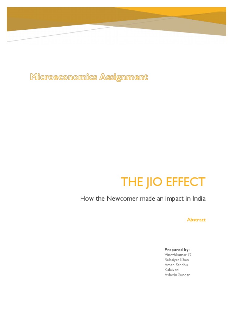 Reliance Jio - Business Analysis | PDF | Marginal Cost | Demand