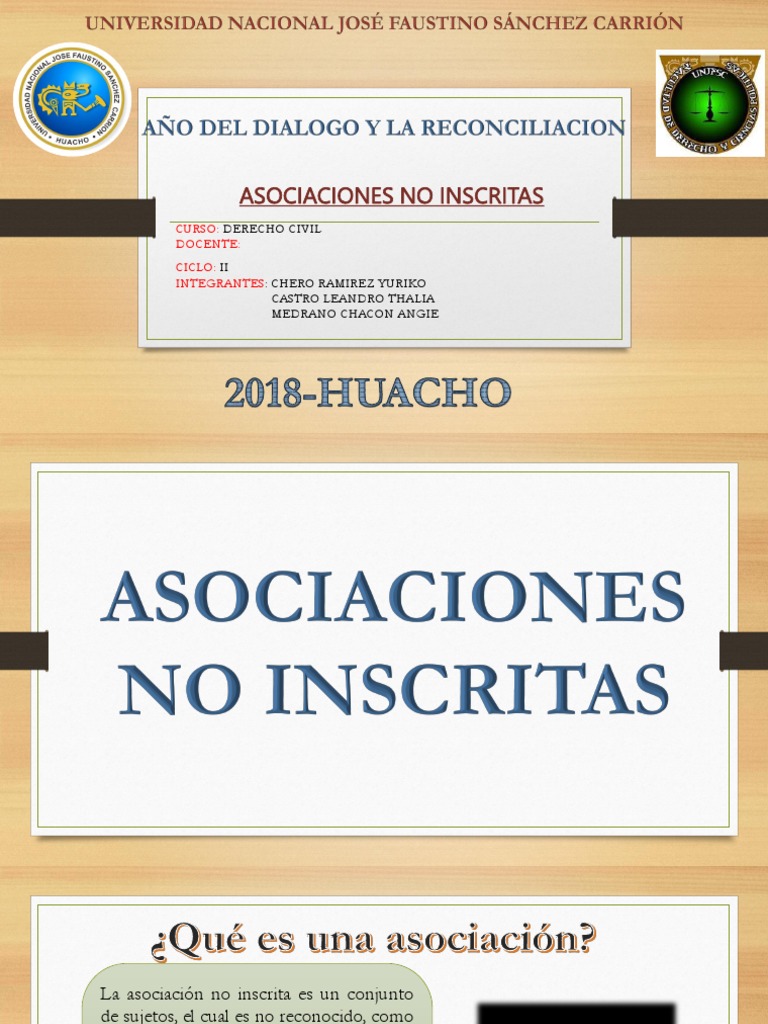 Asociaciones No Inscritas | Conceptos legales | Virtud