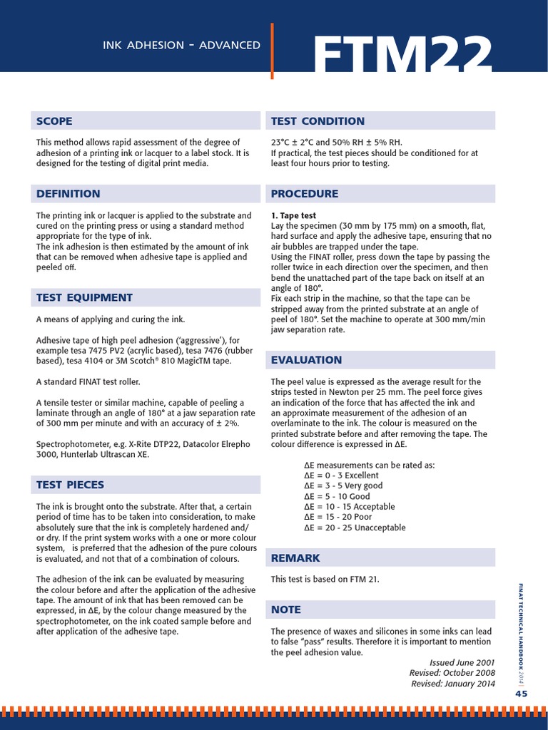 ftm22 2014 | PDF | Adhesivo | Adhesión