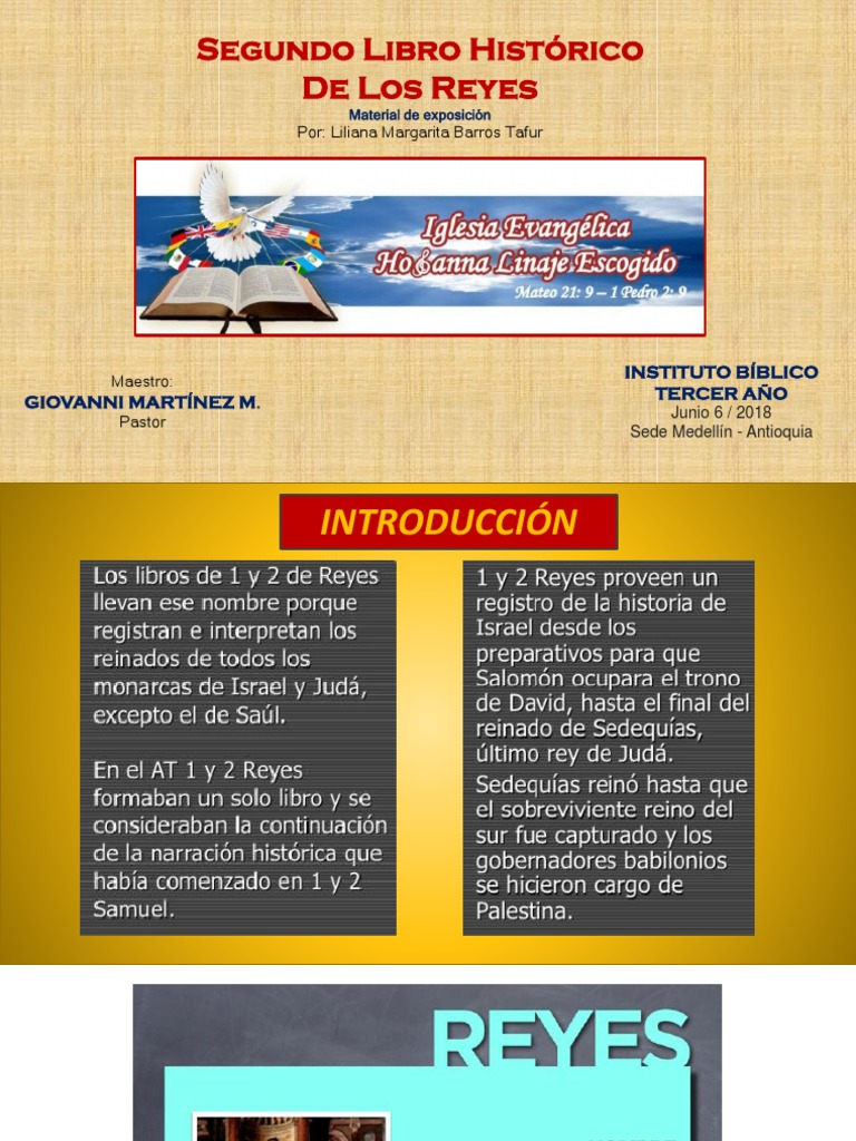 Tarea 2do Libro Hist. de Reyes | PDF | Libros de reyes | Levante antiguo
