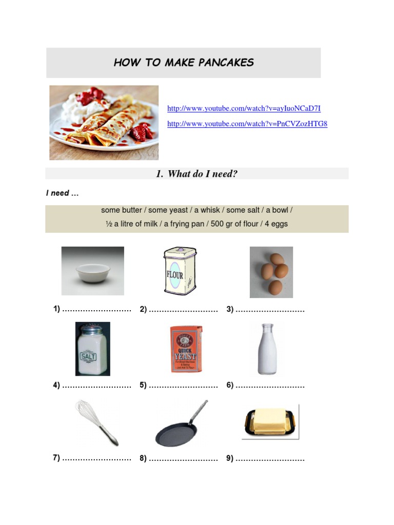 Easy Pancake Recipe for Kids | PDF