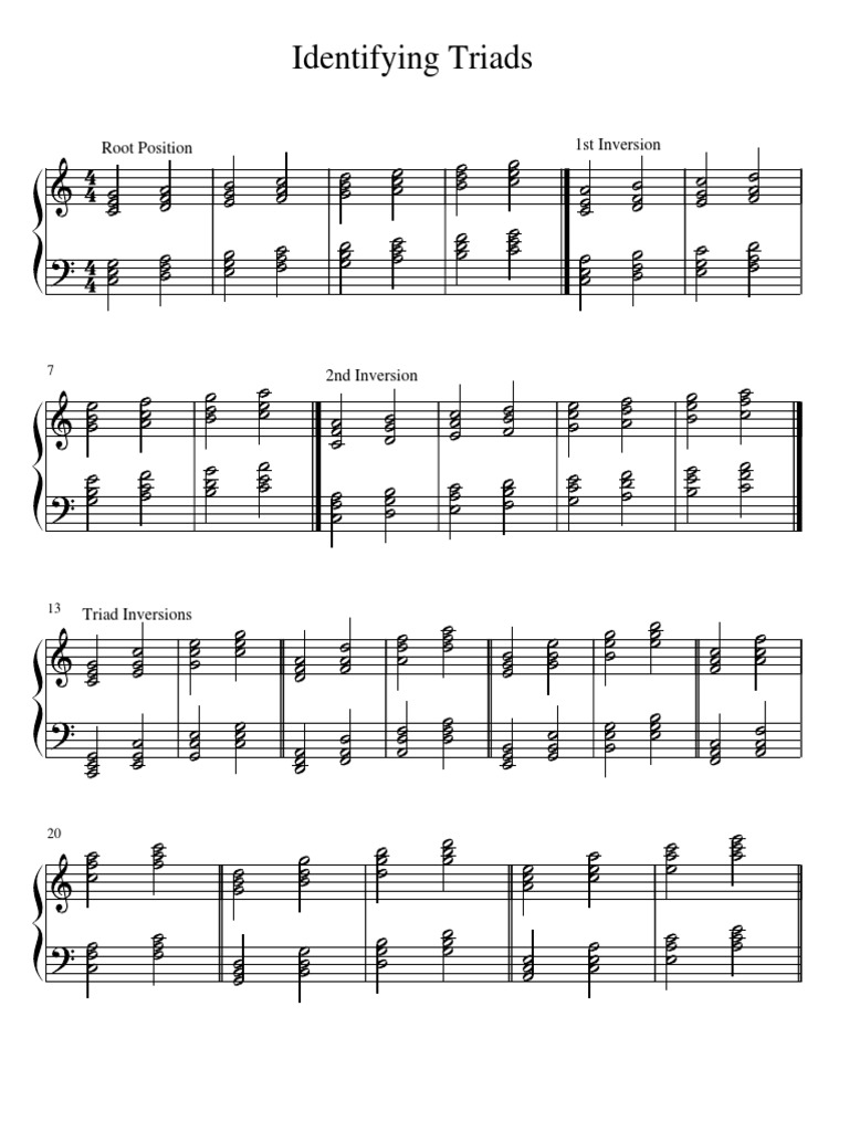 Triad Inversions Explained | PDF