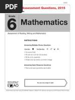 Grade6 Math Exam Answer Key | PDF