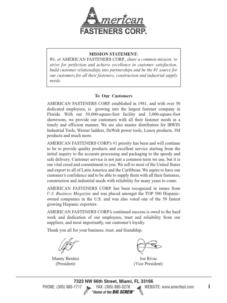 American Fasteners CATALOG | PDF | Screw | Galvanization