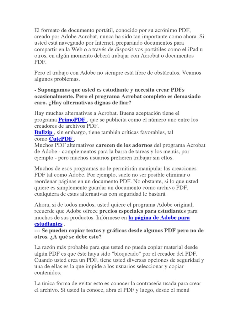 El Formato de Documento Portátil | PDF | Formato de Documento Portable ...