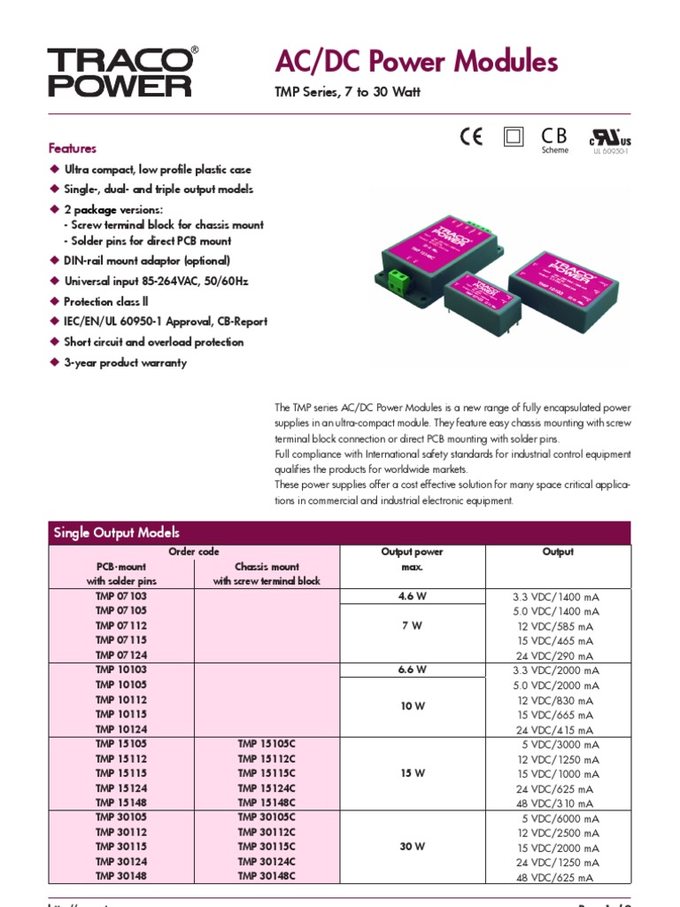 ACDC Power Module | PDF | Electromagnetic Compatibility | Power Supply