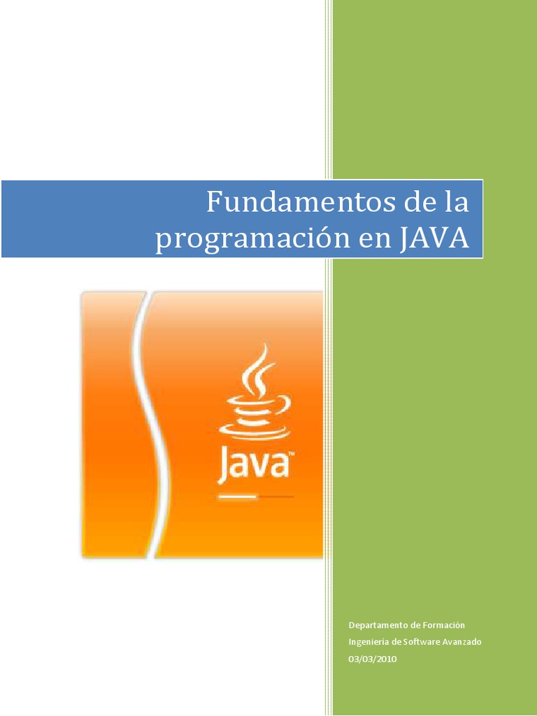 Fundamentos de La Programacion JAVA - Con - EJERCICIOS | PDF | máquina ...