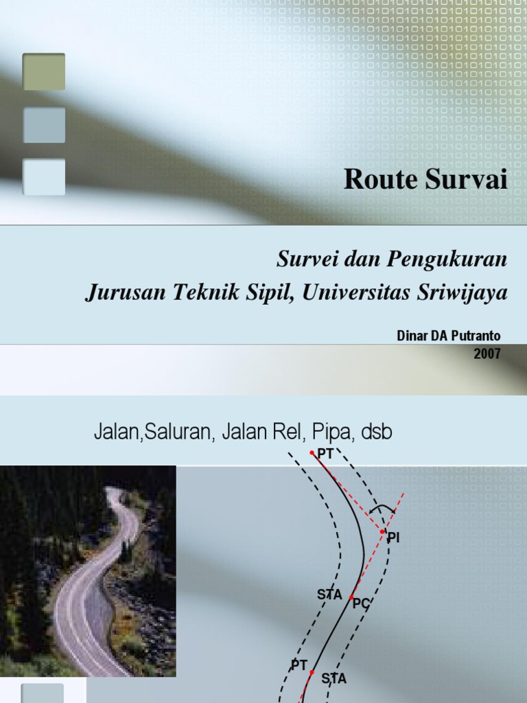 Kuliah 8 Route - Survai | PDF