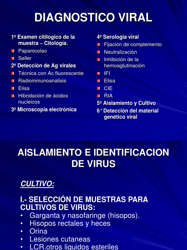 Diagnostico Viral | PDF | Virus | Anticuerpo