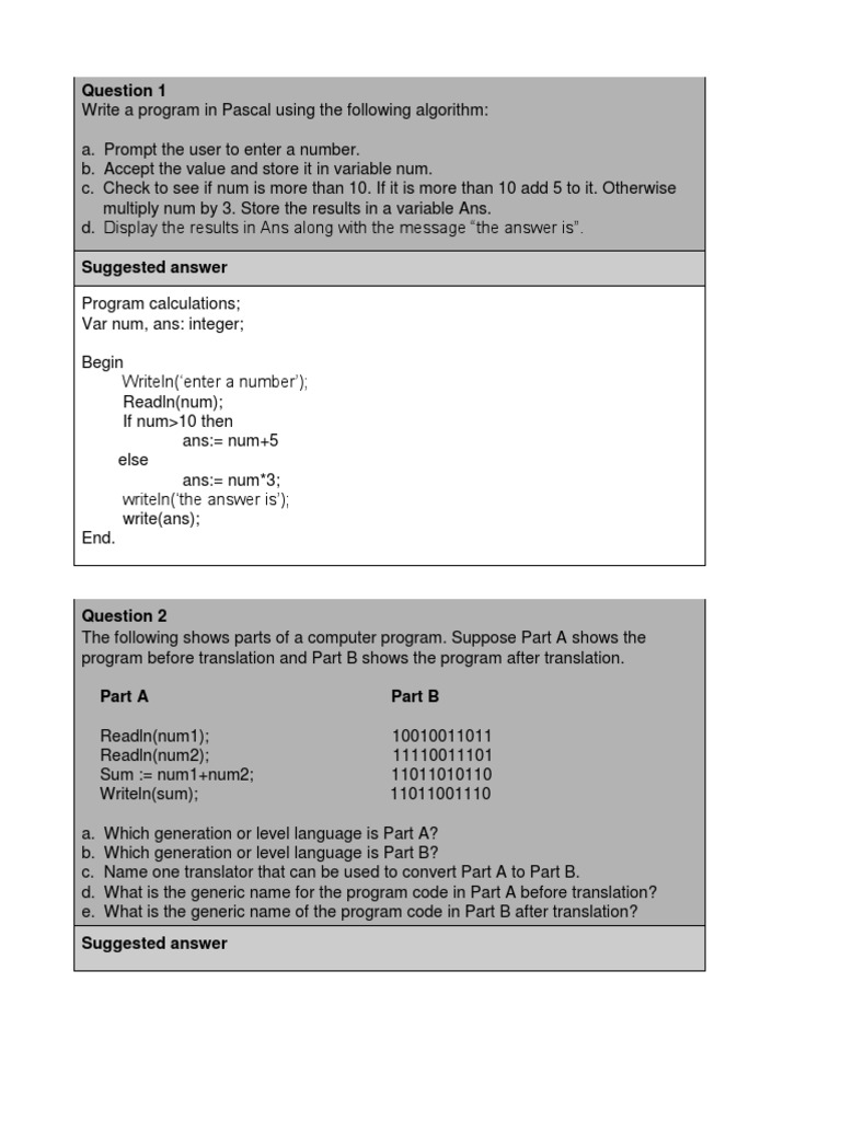 Pascal Paper | PDF | Computer Program | Programming
