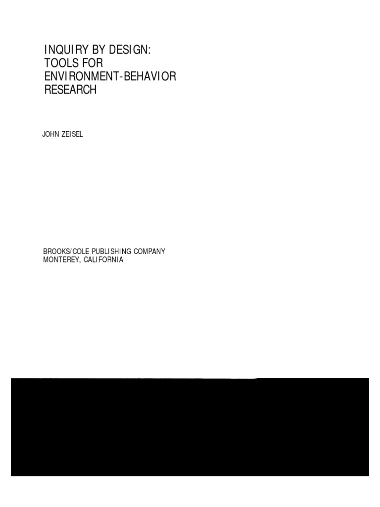 URBANISM - SOCIOLOGIE - INQUIRY BY DESIGN - John Zeisel - Observing ...