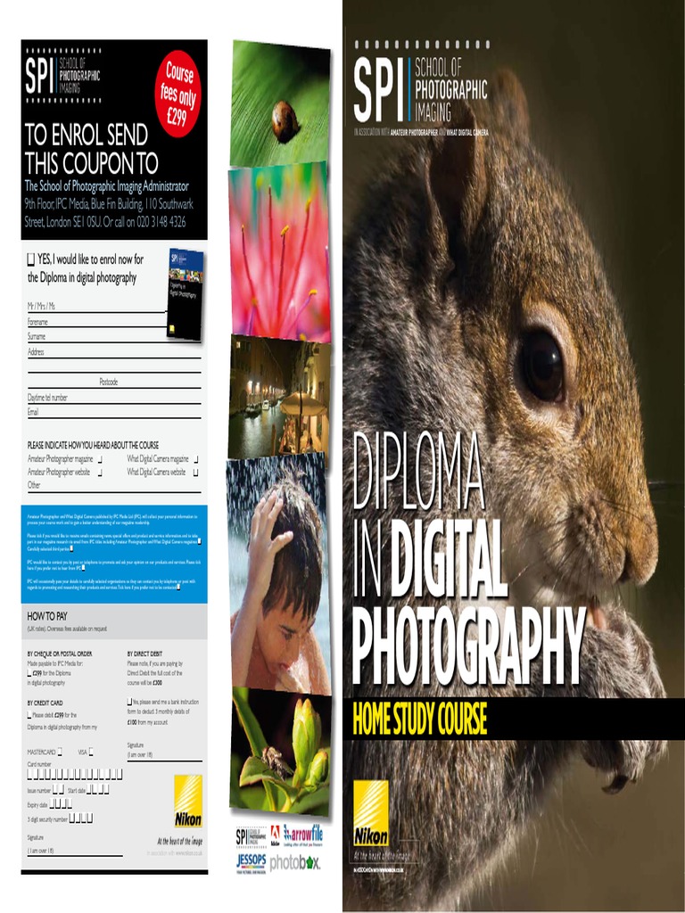 Diploma in Digital Photography Low Res | PDF | Art Media | Imaging