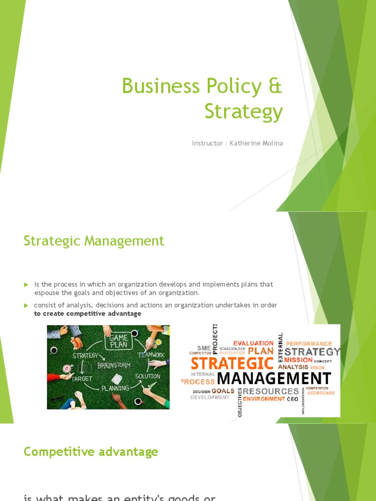 Strategic Management Process: An Overview of Strategy Formulation ...