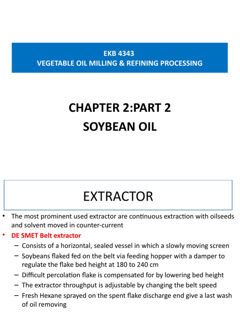 Chapter 2.2 Soybean Oil Rev1 | PDF | Hydrogenation | Bleach