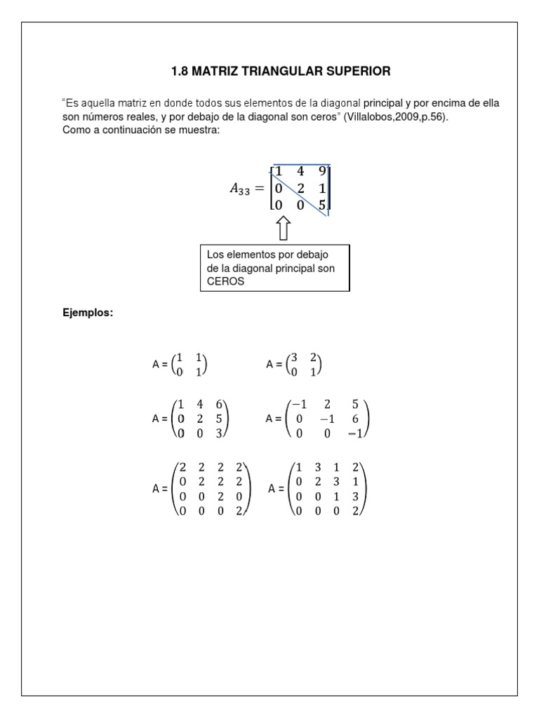 1.08 Matriz Triangular Superior | PDF
