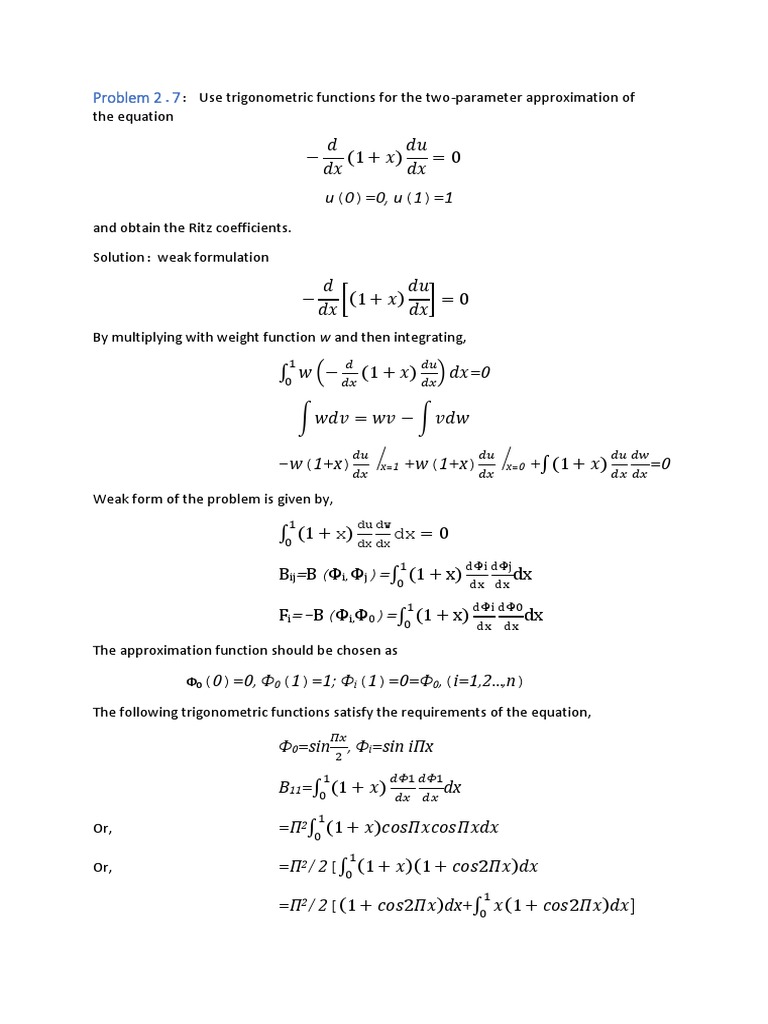 New Fem Assign Final | PDF | Calculus Of Variations | Finite Element Method