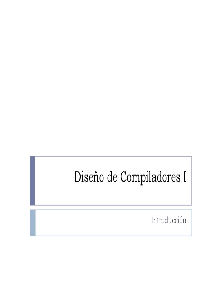 01.introducción A Los Compiladores | PDF | Compilador | Lenguaje de ...