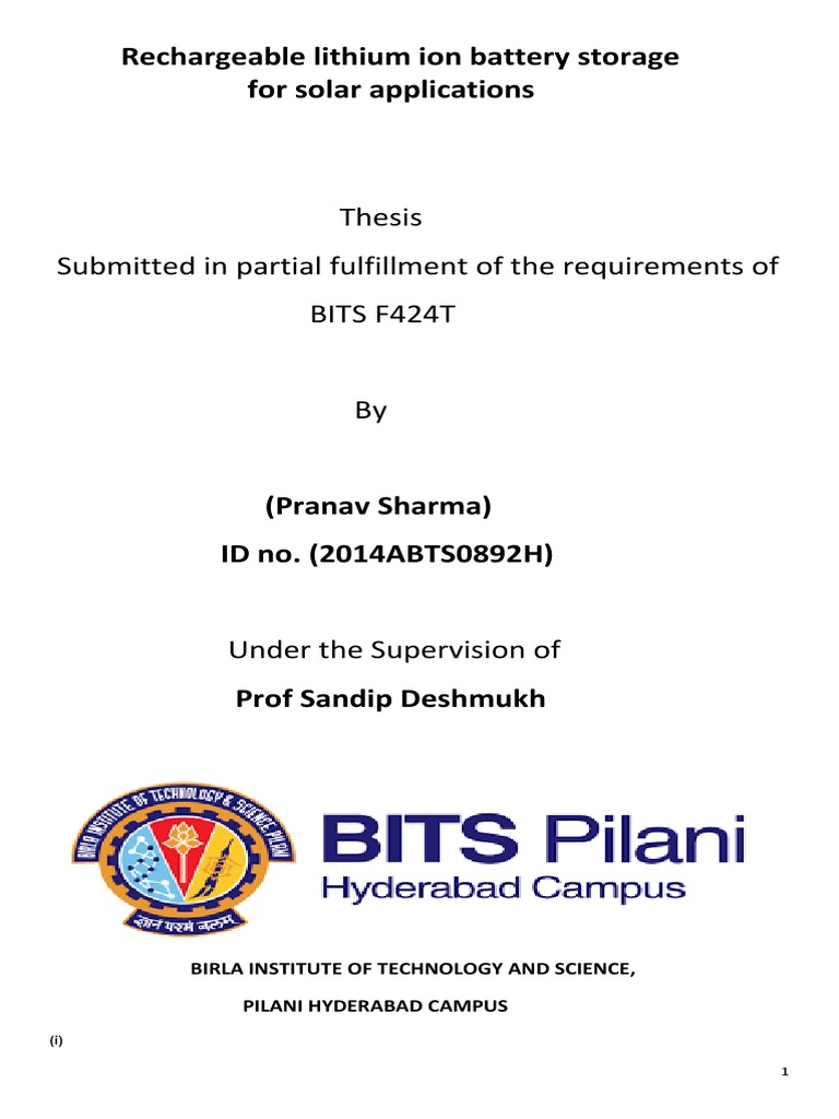 Rechargeable Lithium Ion Battery Storage | PDF | Lithium Ion Battery ...