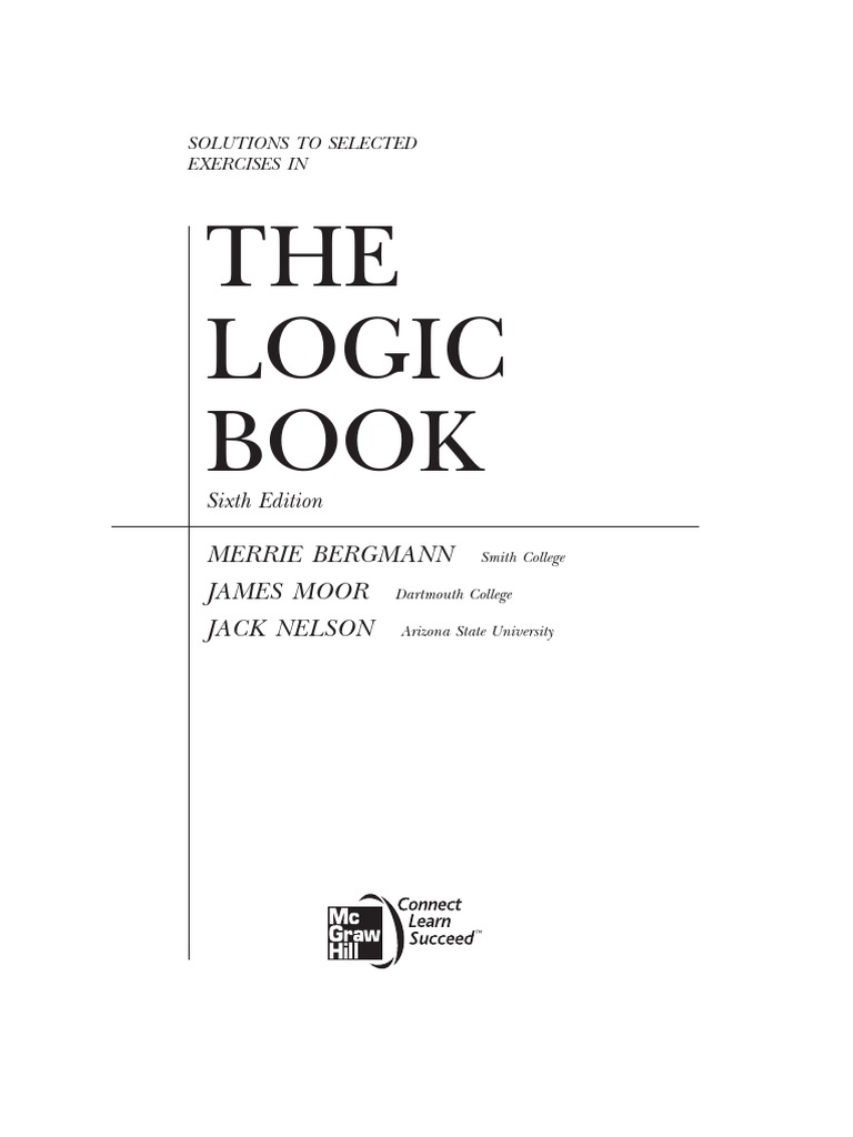 THE Logic Book: Merrie Bergmann James Moor Jack Nelson | PDF