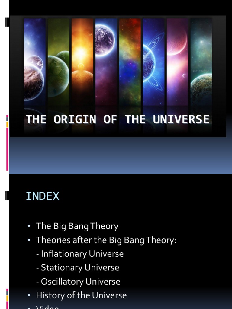 TOPIC 01 The Origin of The Universe | PDF | Big Bang | Chronology Of ...