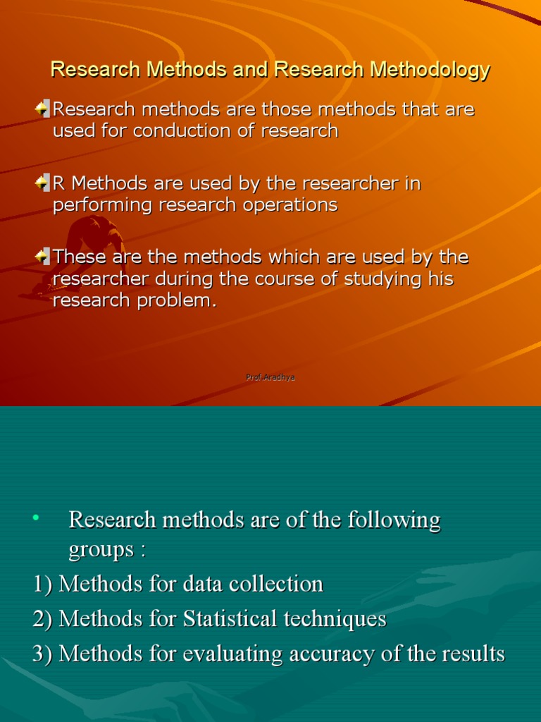 1.2 Research Methods and Research Methodology | PDF | Scientific Method ...