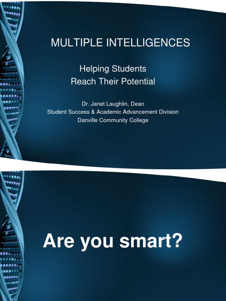 Multiple Intelligences: Helping Students Reach Their Potential | PDF ...