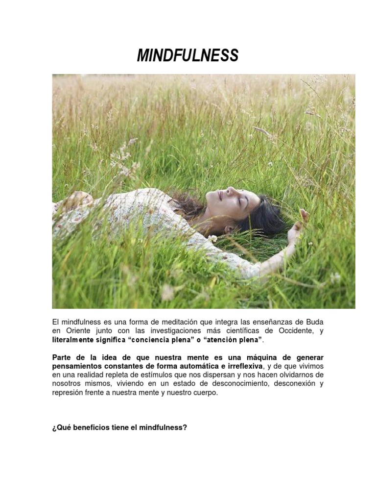 Mindfulness | PDF | Meditación | Mente