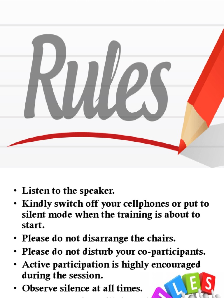 Training Rules | PDF