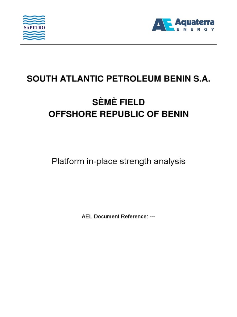 w13ael030-Cn-101-Seme Field Conductor Supported Platform - In-Place ...