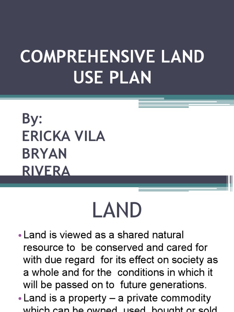 Comprehensive Land Use Plan | PDF | Land Use | Map