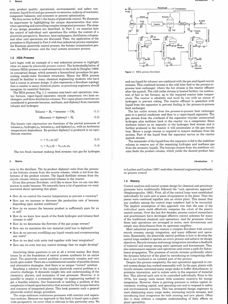 HDA Process | PDF | Chemical Reactor | Heat Exchanger