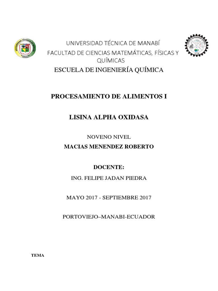 Lisina Oxidasa | PDF | Enzima | Biomoléculas