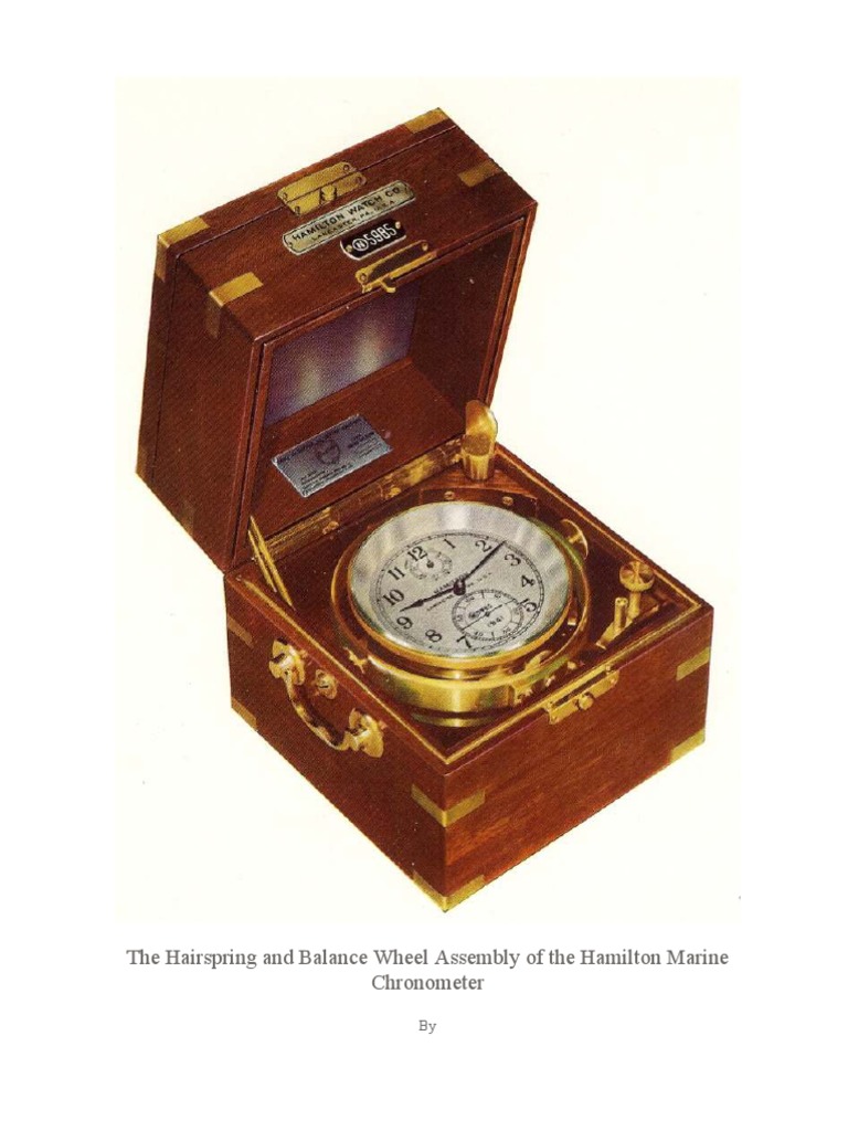 Hamilton M21 Hairspring and Balance | PDF | Longitude | Navigation