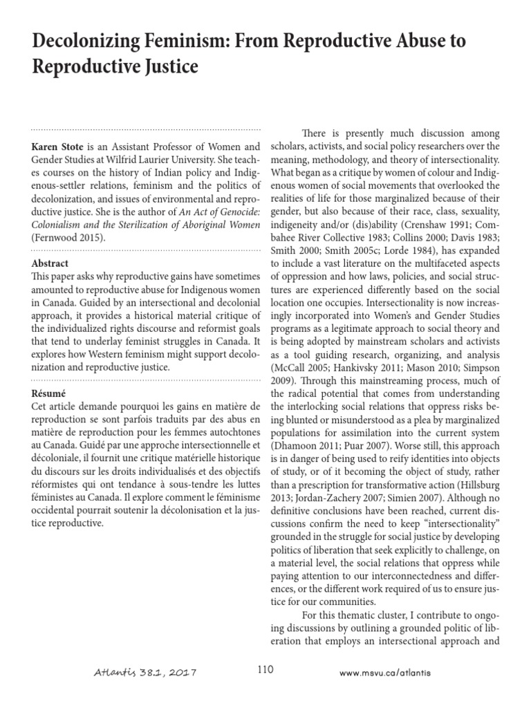 Decolonizing Feminism | PDF | Intersectionality | Feminism