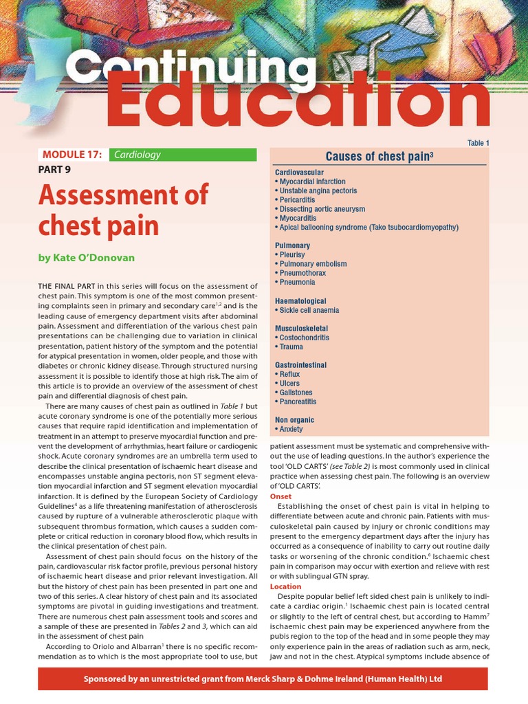 Old Carts | PDF | Coronary Artery Disease | Pain